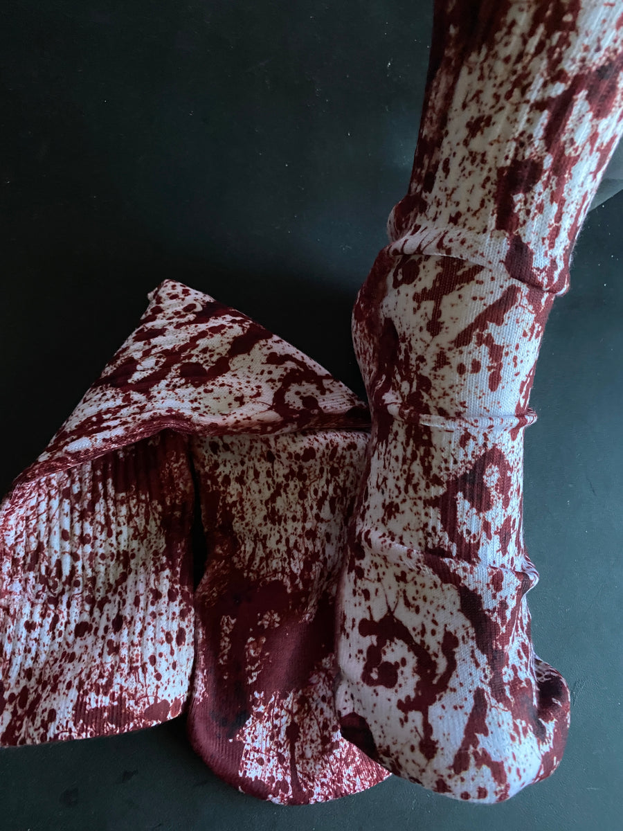 Blood splatter sports socks – Sock Ink